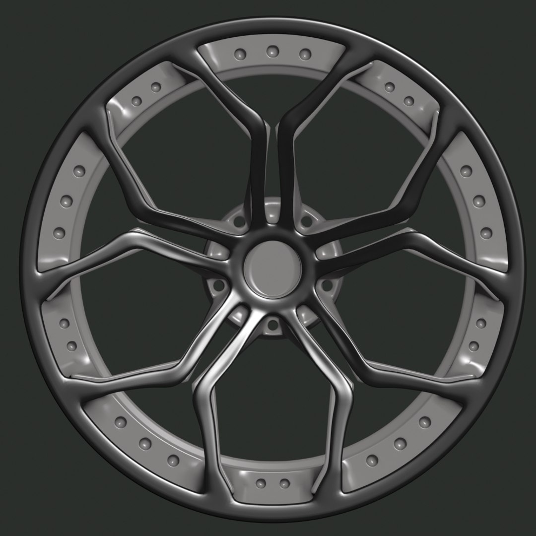 Car rim model - TurboSquid 1243613