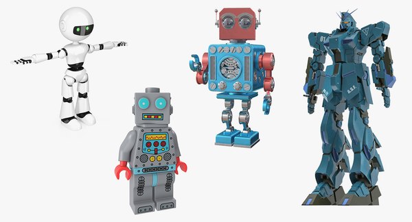 3D model robots retro toy - TurboSquid 1236499