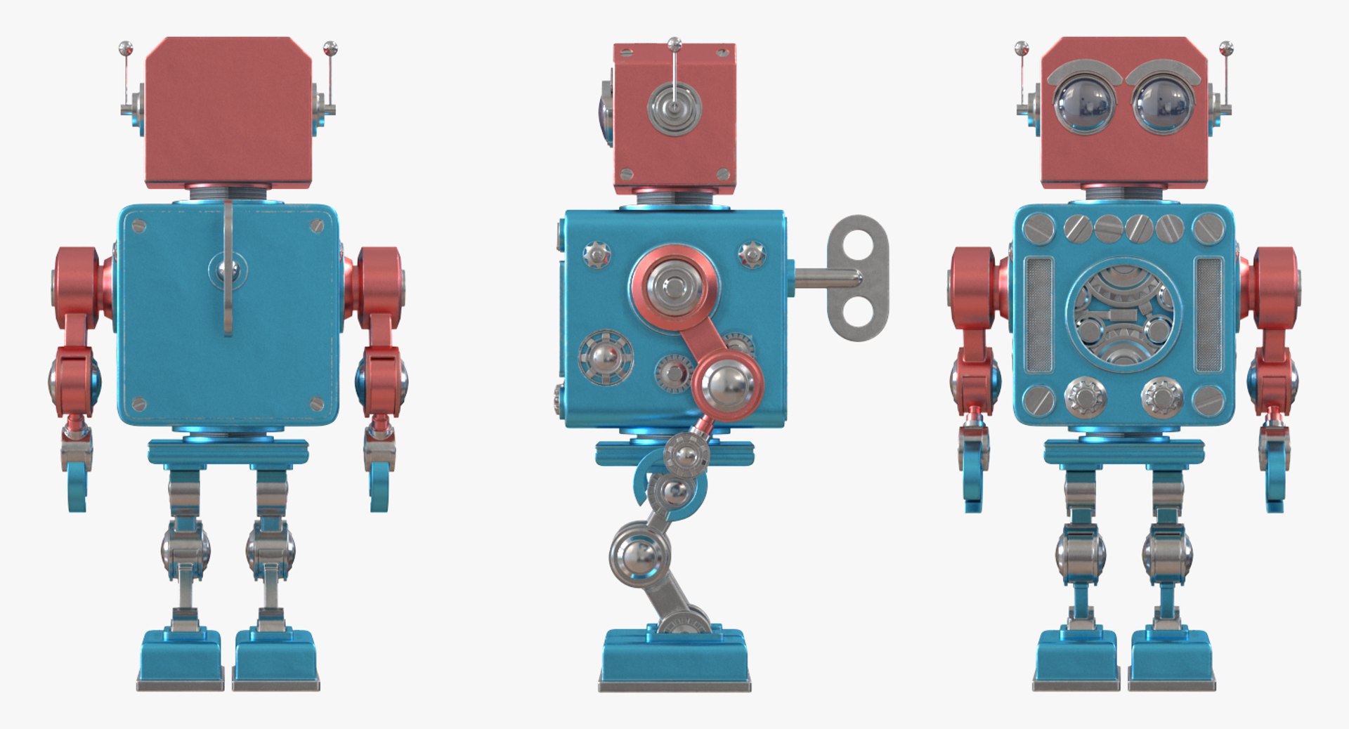 3D model robots retro toy - TurboSquid 1236499