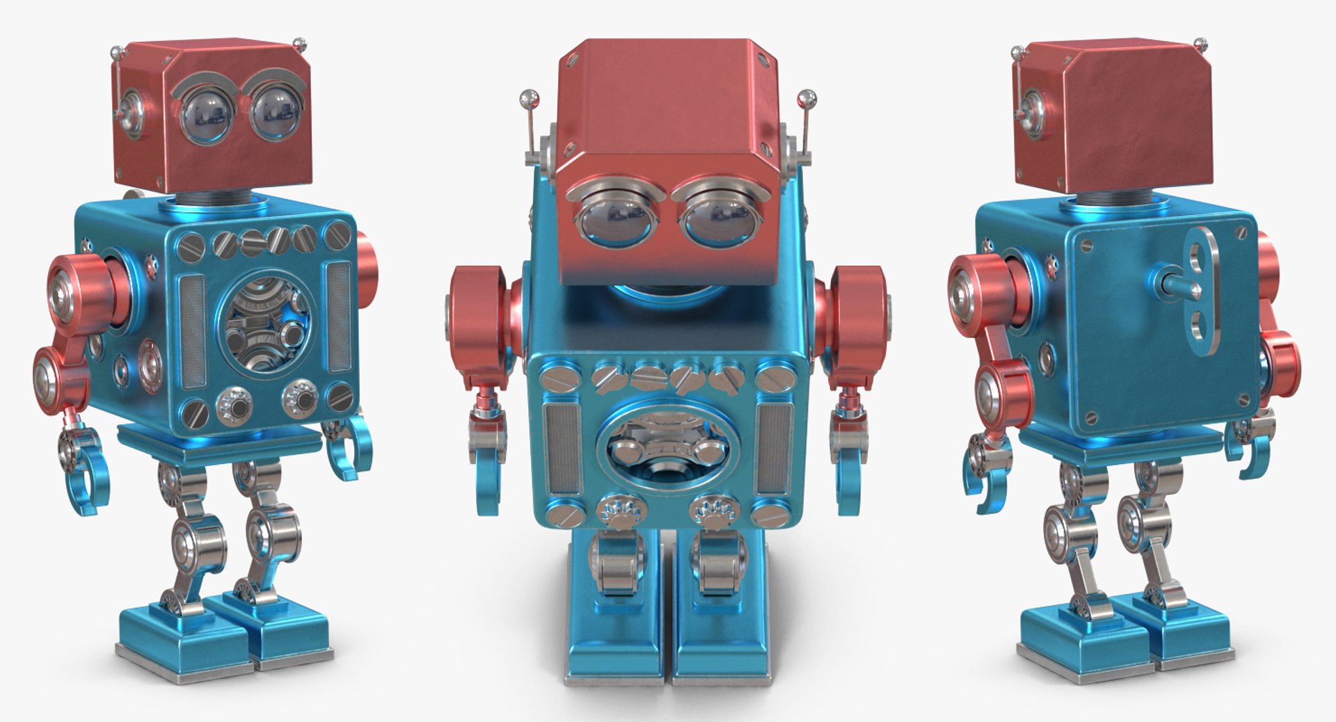 3D model robots retro toy - TurboSquid 1236499