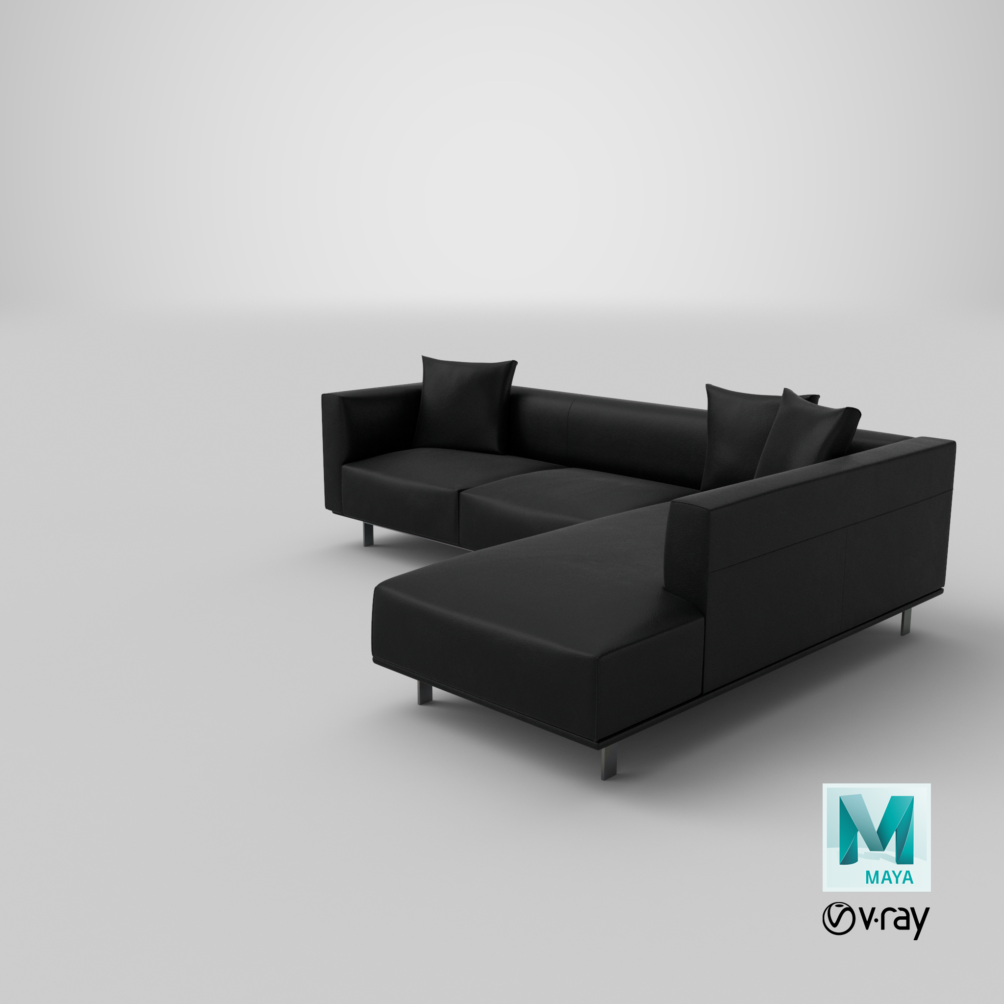 Modern sectional modular sofa model - TurboSquid 1267836