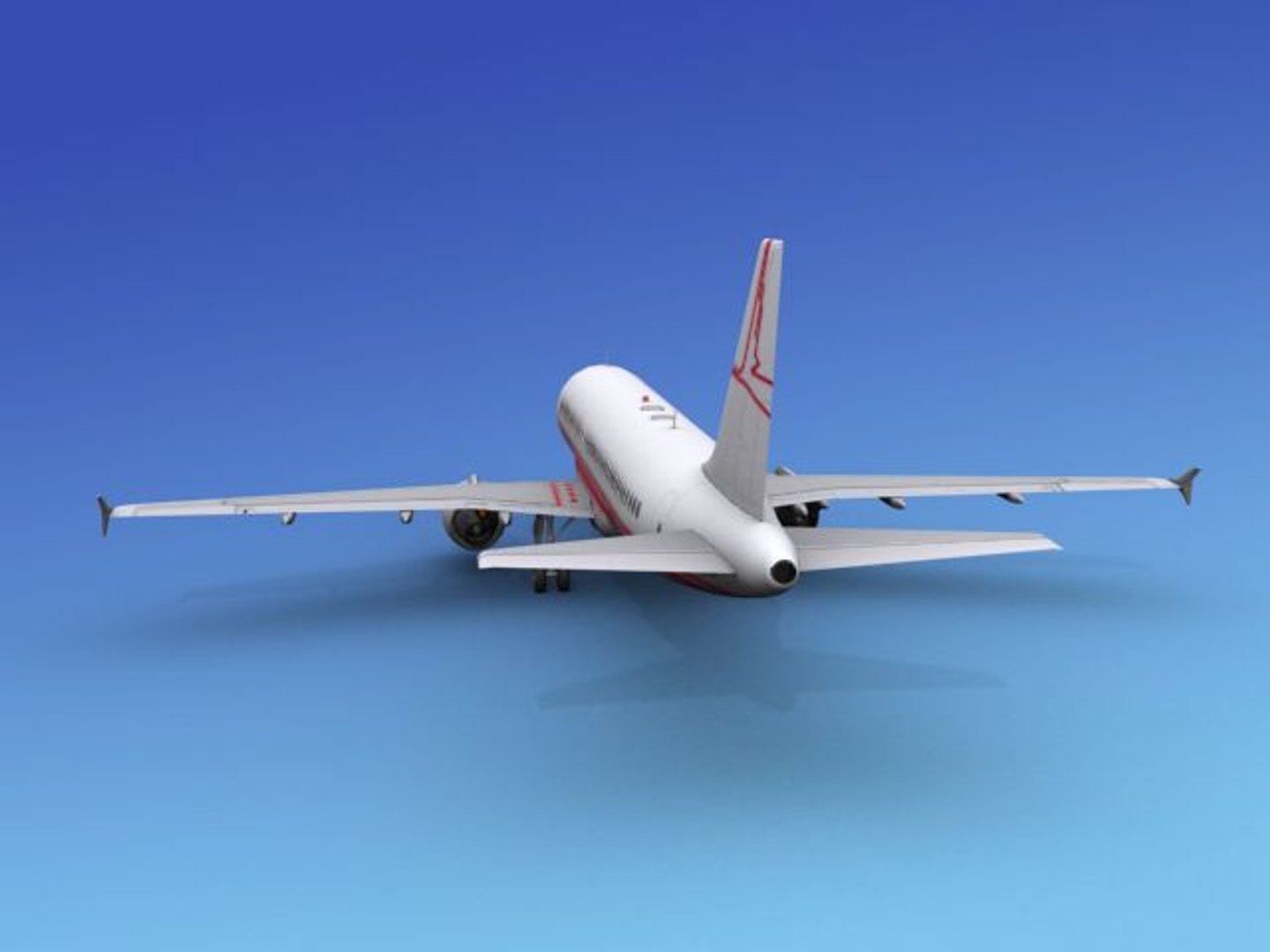 3d Airline Airbus Model