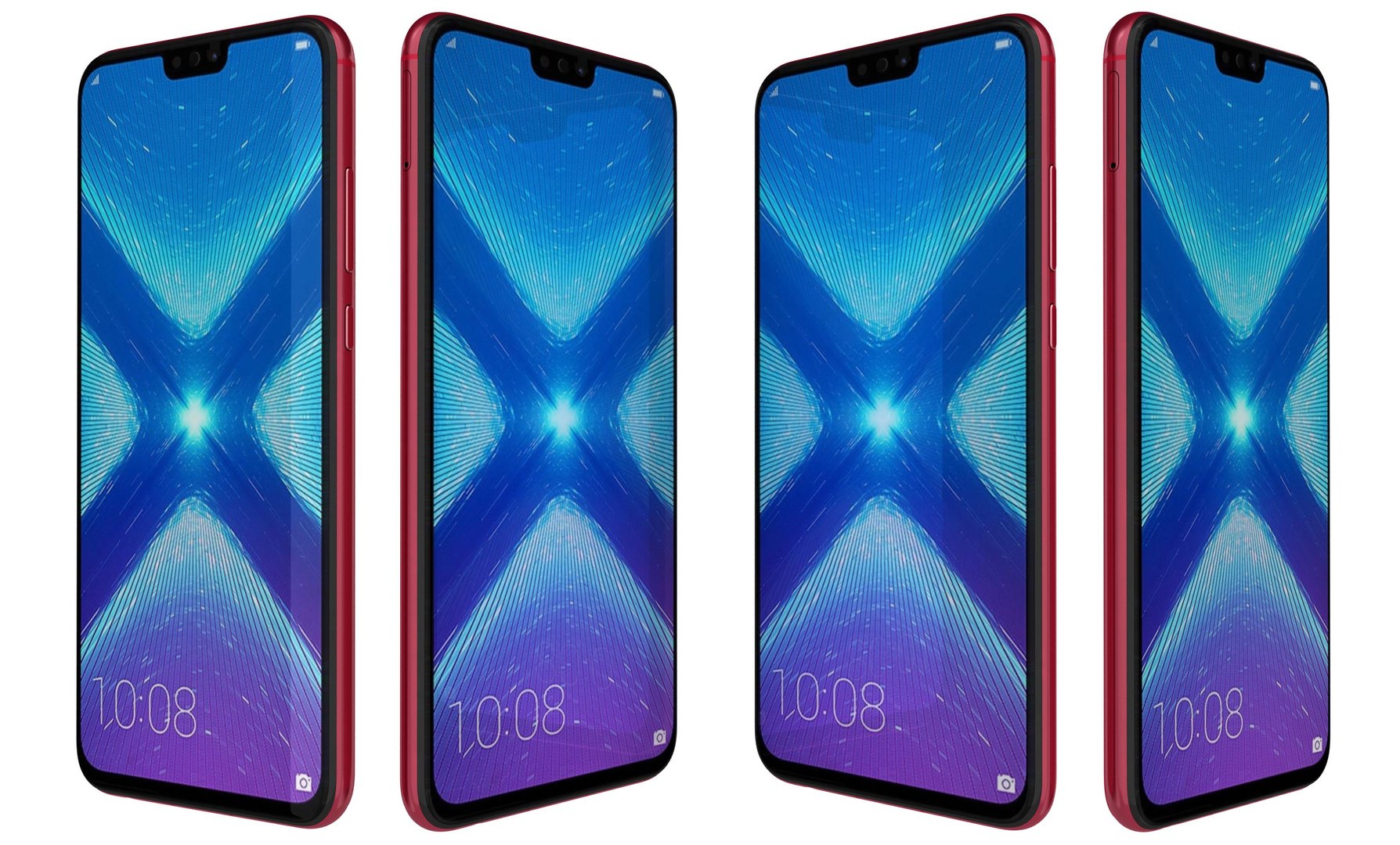 3D honor 8x red model - TurboSquid 1375297