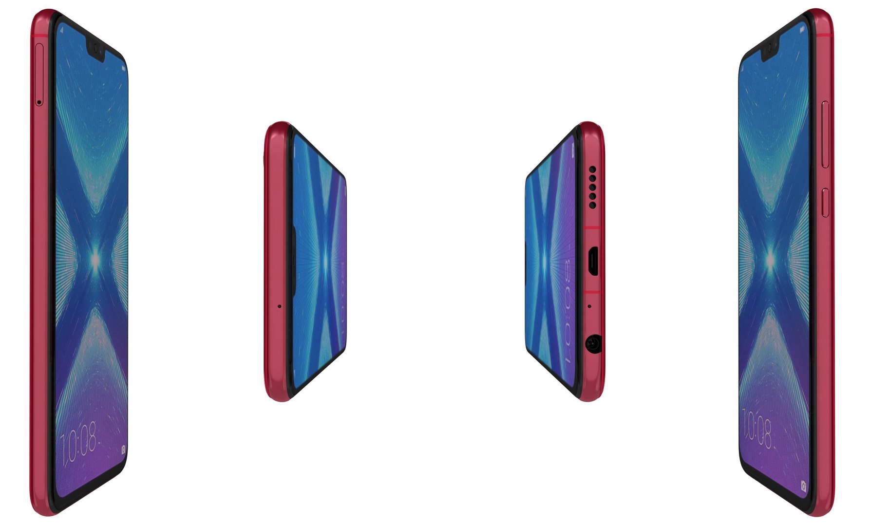 3D honor 8x red model - TurboSquid 1375297