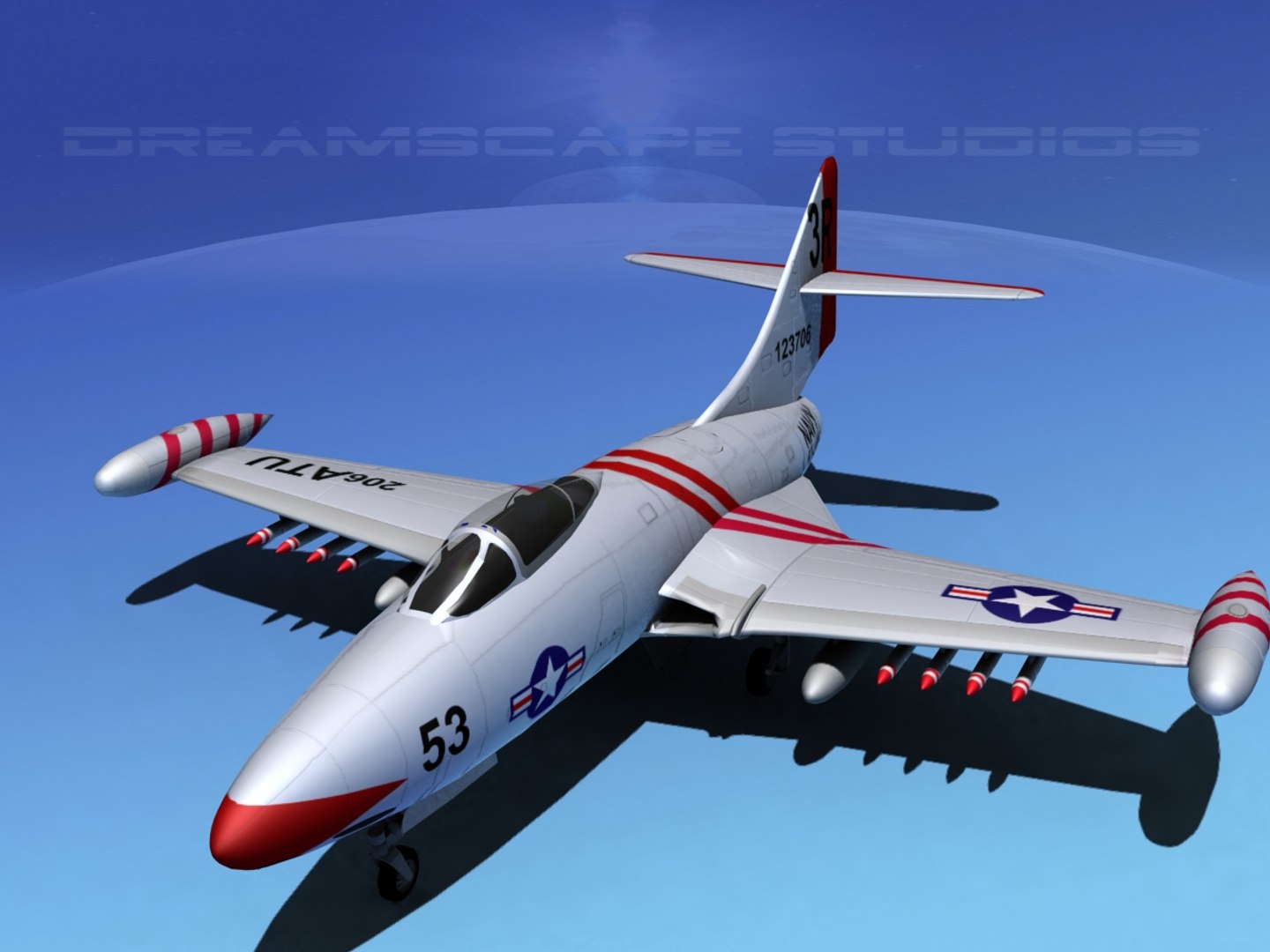 3d panther f9f jet fighter