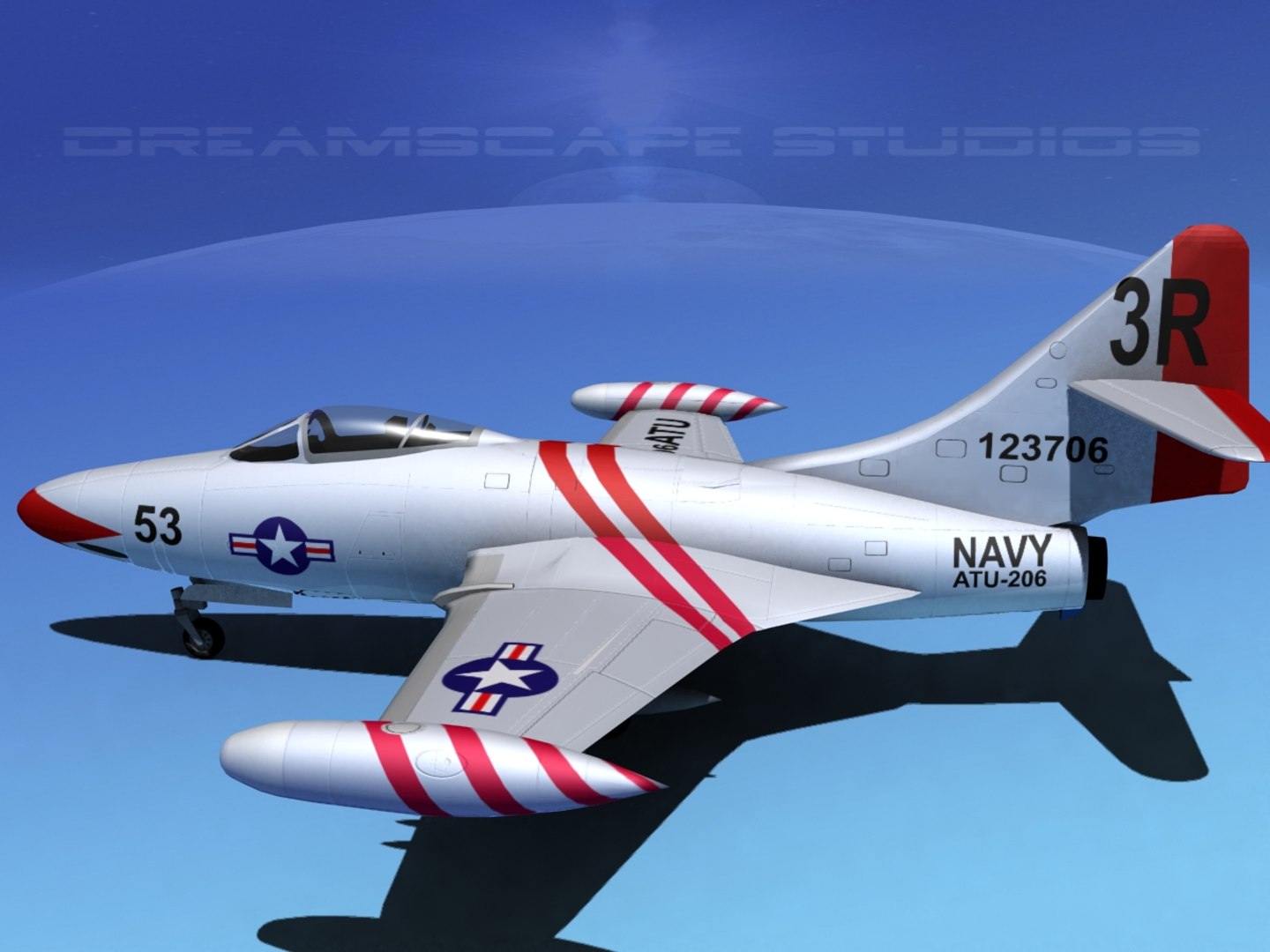 3d panther f9f jet fighter