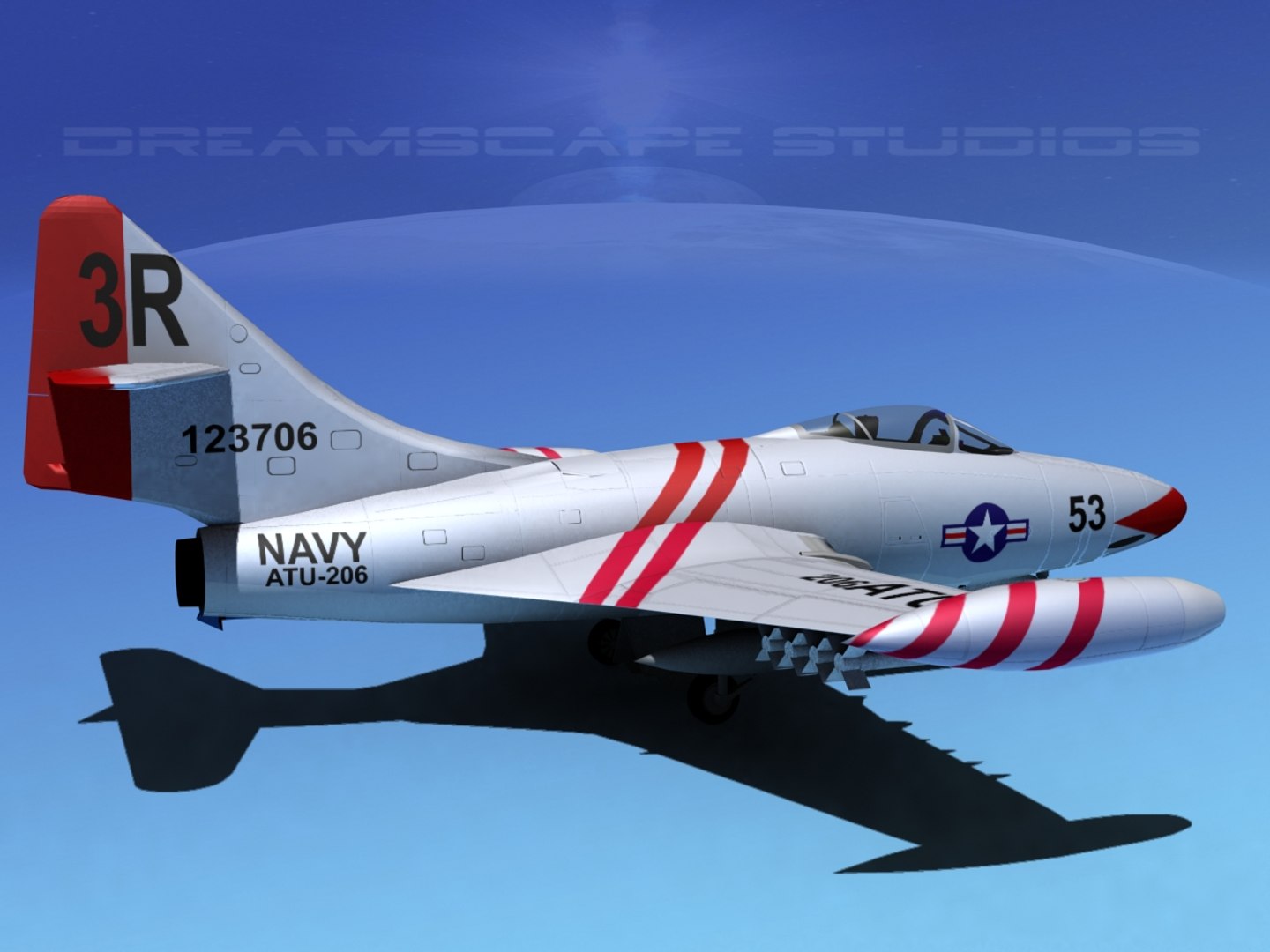 3d panther f9f jet fighter