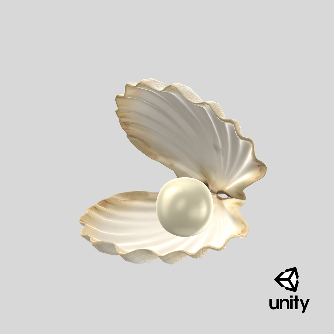 Sea shell pearl 3D model - TurboSquid 1242132