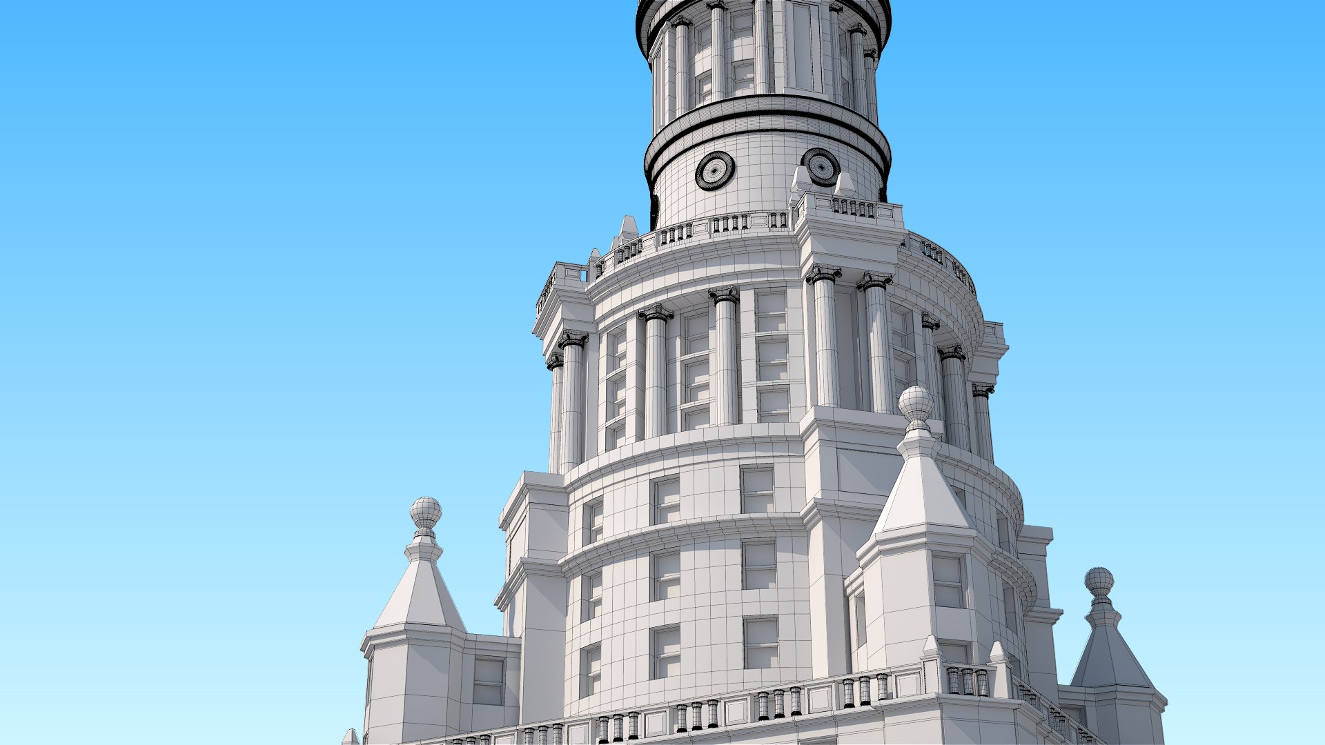 3D Skyscraper Tower Downtown - TurboSquid 1293029