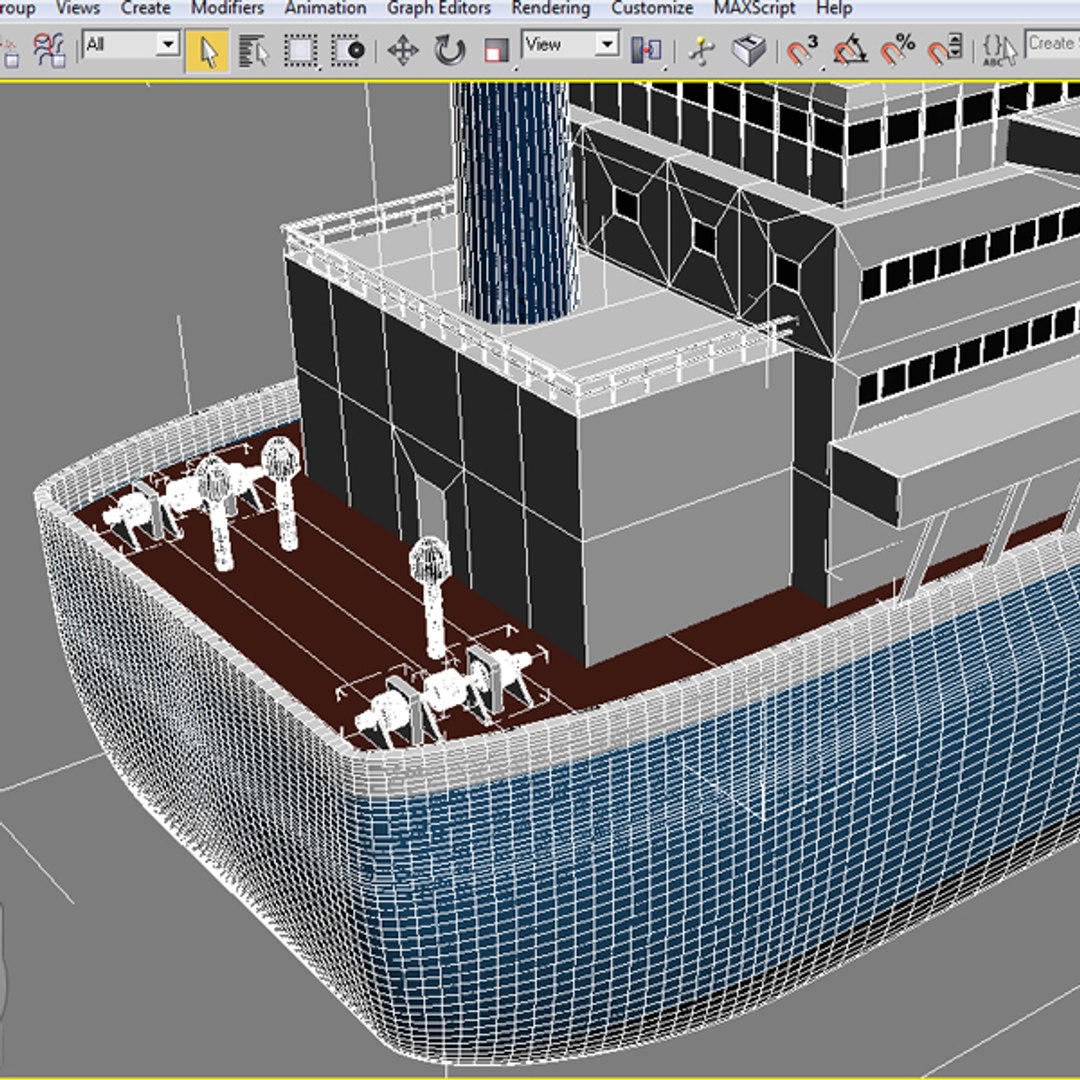 Oil Tanker Ship 3d Model