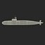 3d Arihant Class Submarine Model