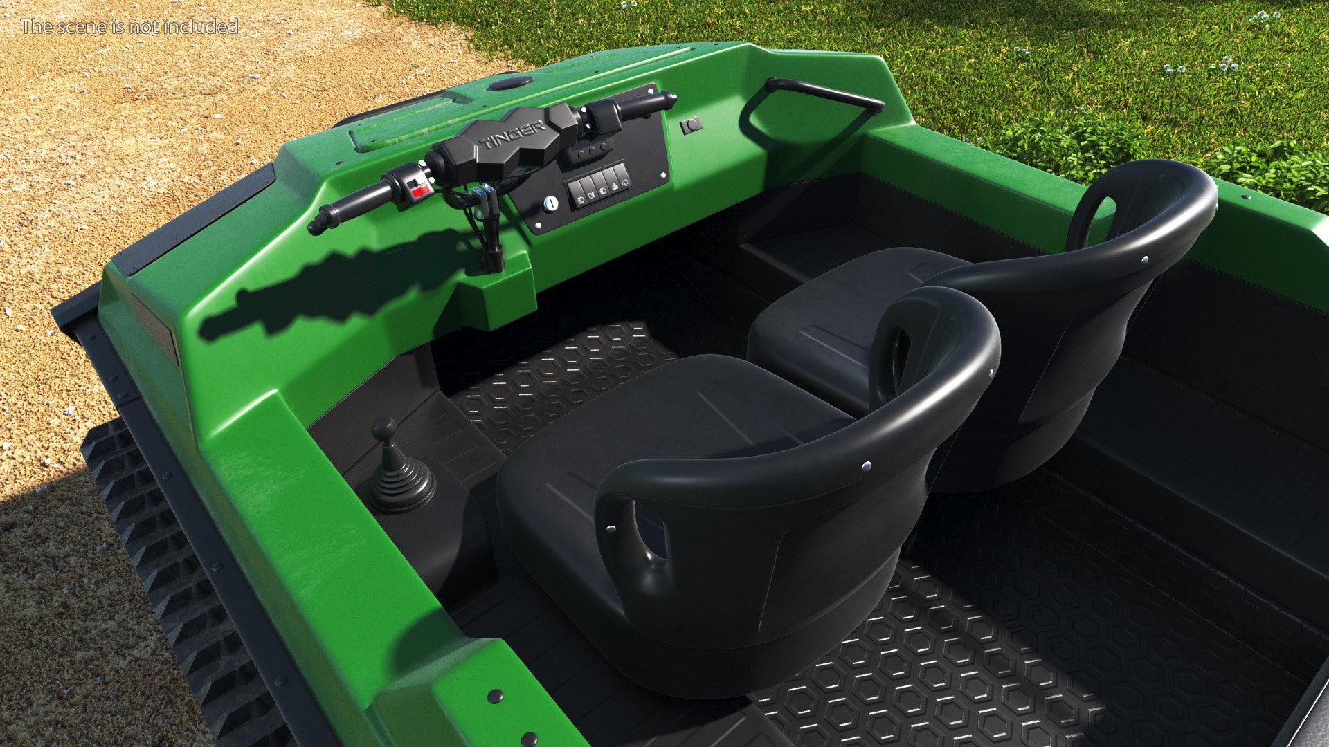 3D ATV Tinger Track No Roof Dirty Rigged Model - TurboSquid 2001496