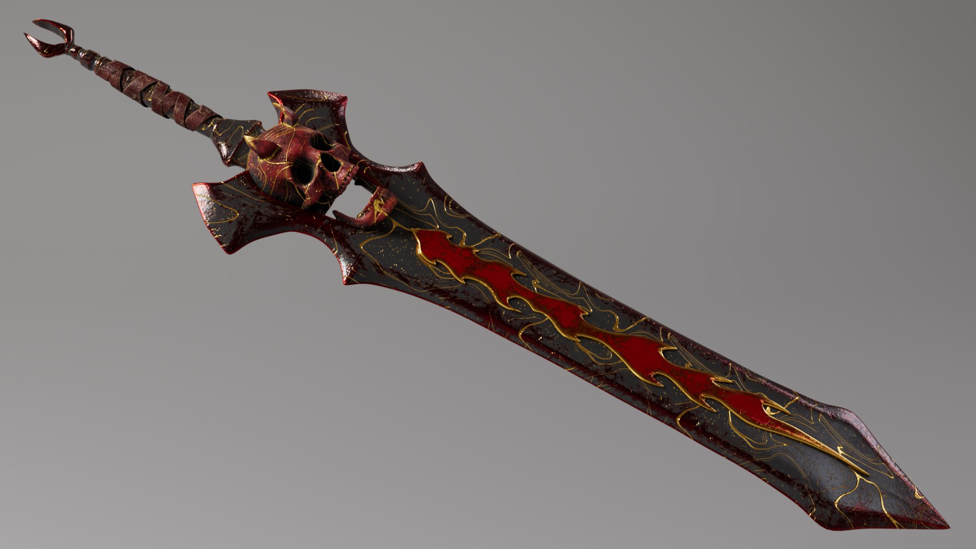 Lucifers Sword Legendary Dark Blade Premium 3D Model Model - TurboSquid ...