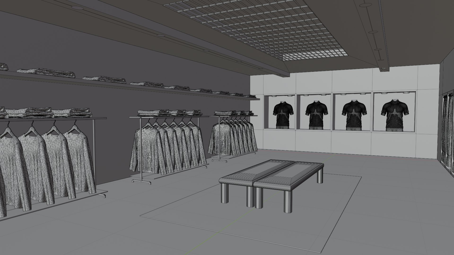 Clothing Store interior 3D model - TurboSquid 2157388