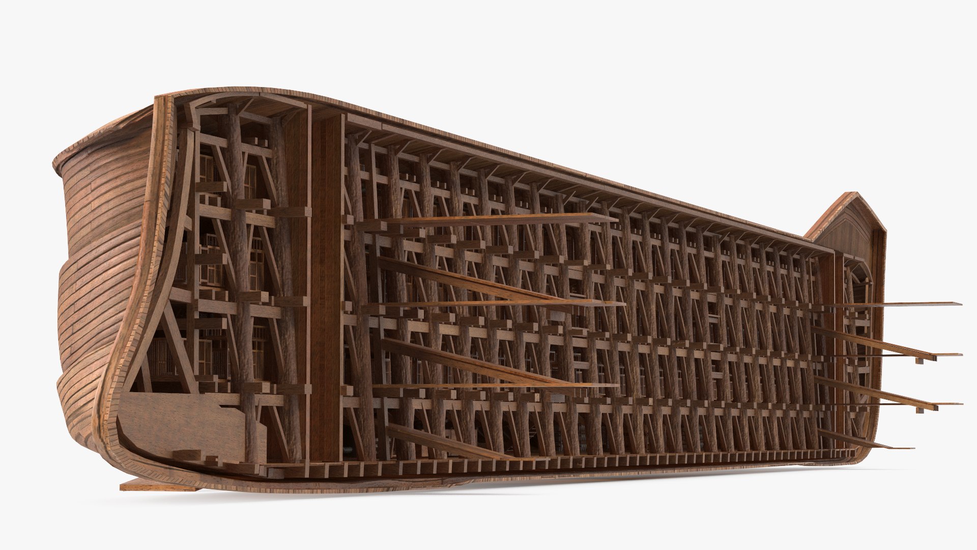 3D Noah Ark Cross Section Clear - TurboSquid 1772215