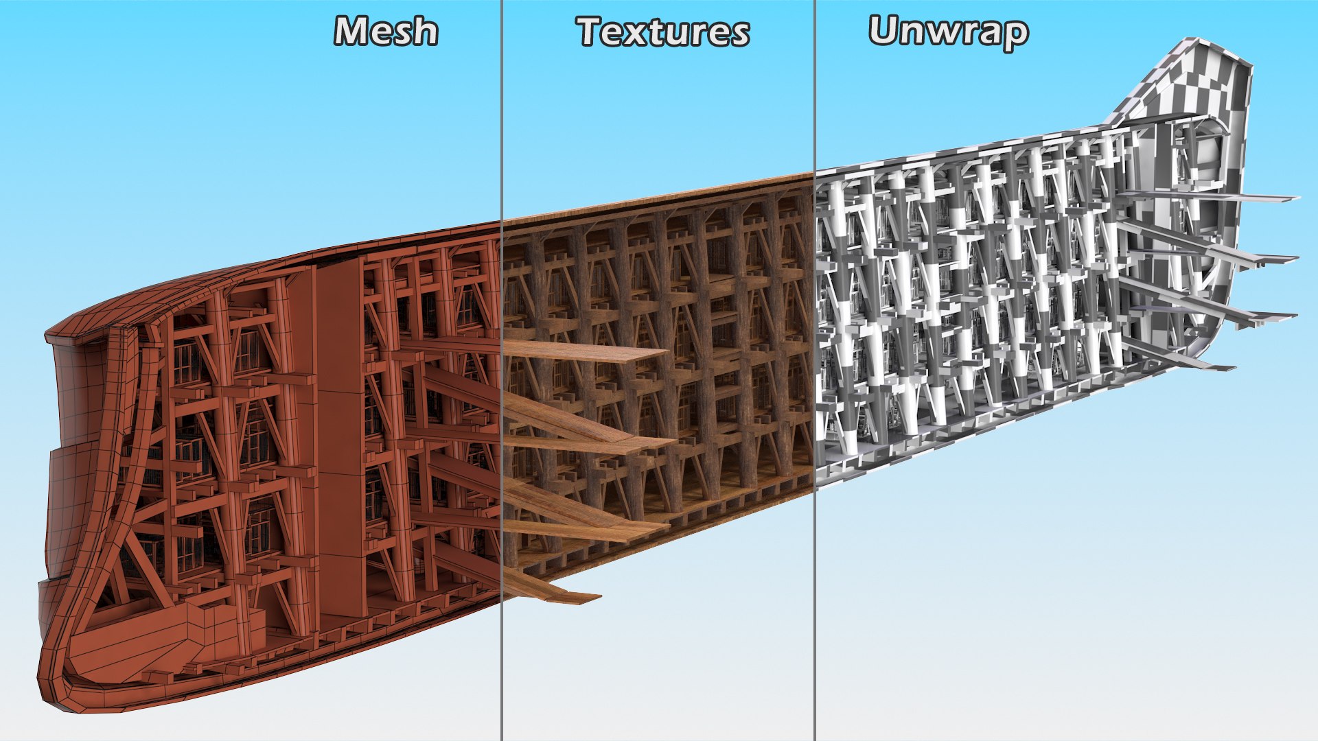 3D Noah Ark Cross Section Clear - TurboSquid 1772215
