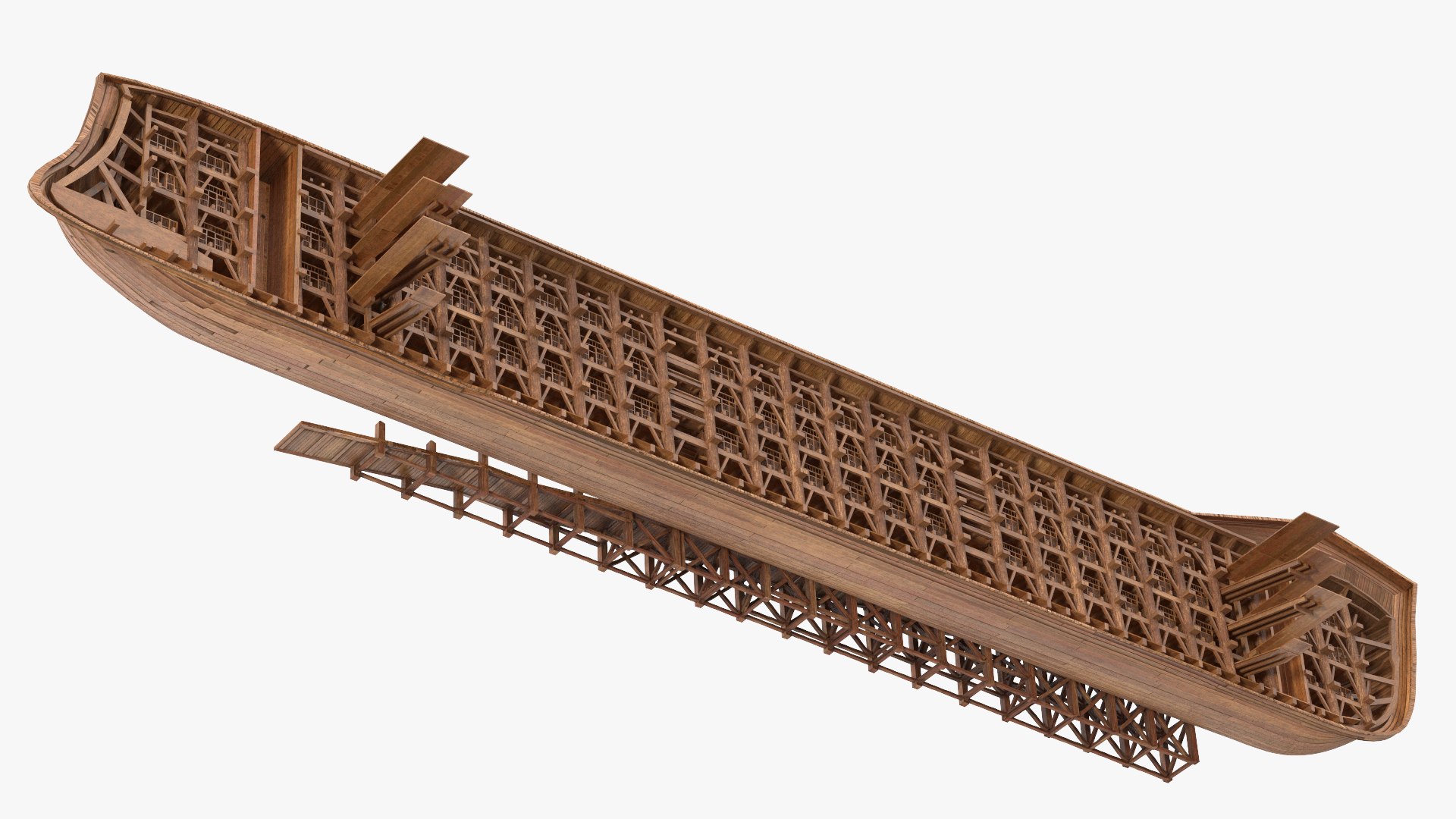 3D Noah Ark Cross Section Clear - TurboSquid 1772215