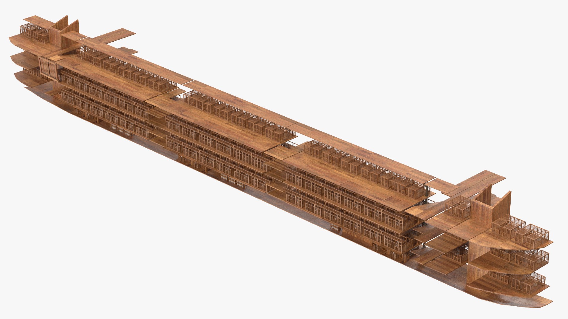 3D Noah Ark Cross Section Clear - TurboSquid 1772215