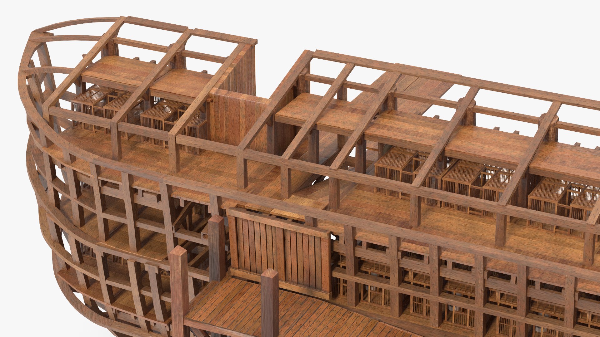 3D Noah Ark Cross Section Clear - TurboSquid 1772215