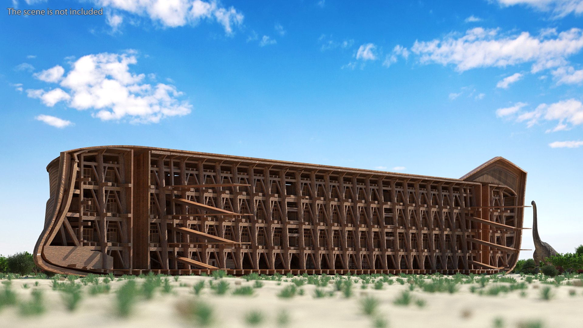 3D Noah Ark Cross Section Clear - TurboSquid 1772215
