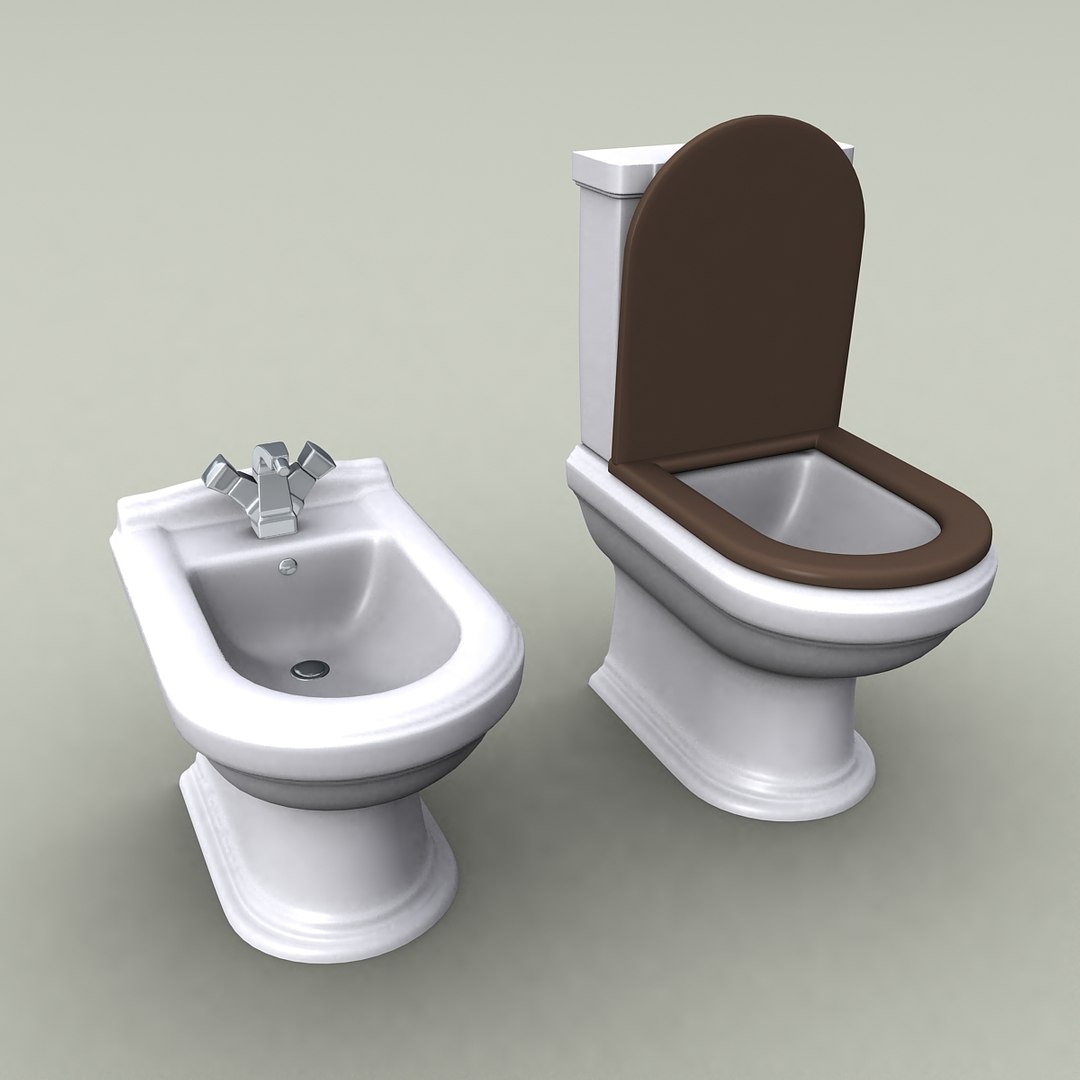 3d model of wc lavatory bathroom