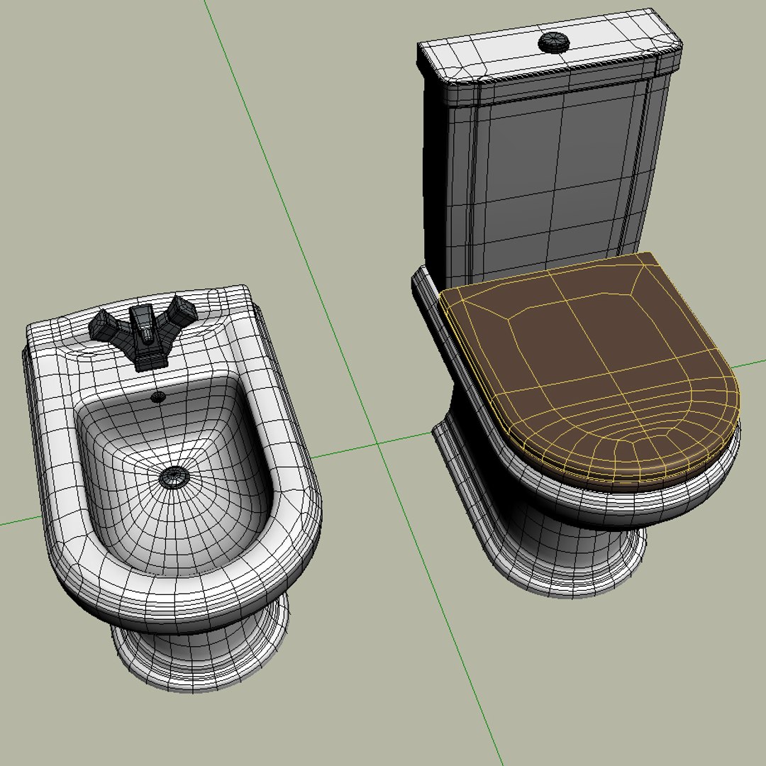 3d model of wc lavatory bathroom
