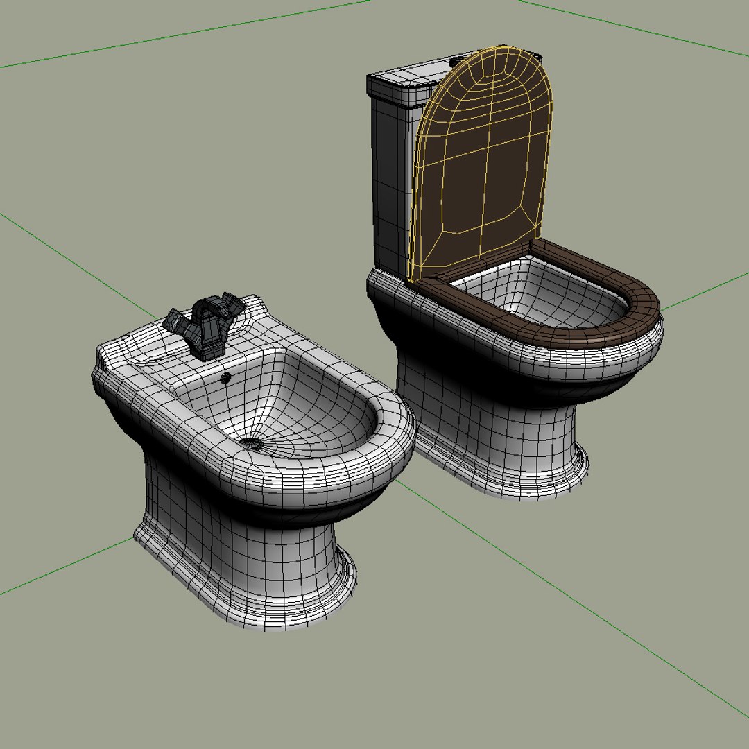3d model of wc lavatory bathroom