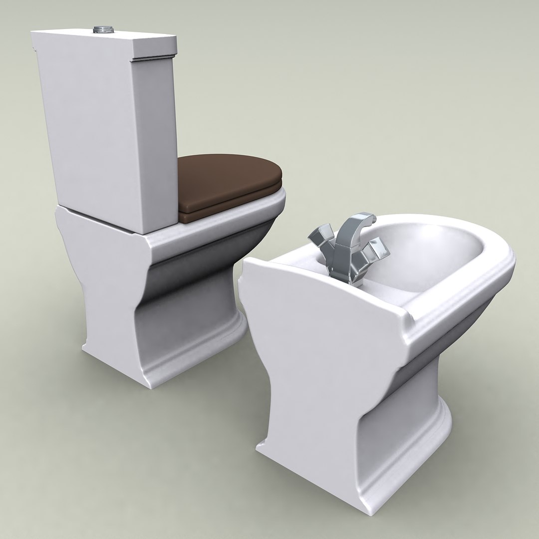 3d model of wc lavatory bathroom