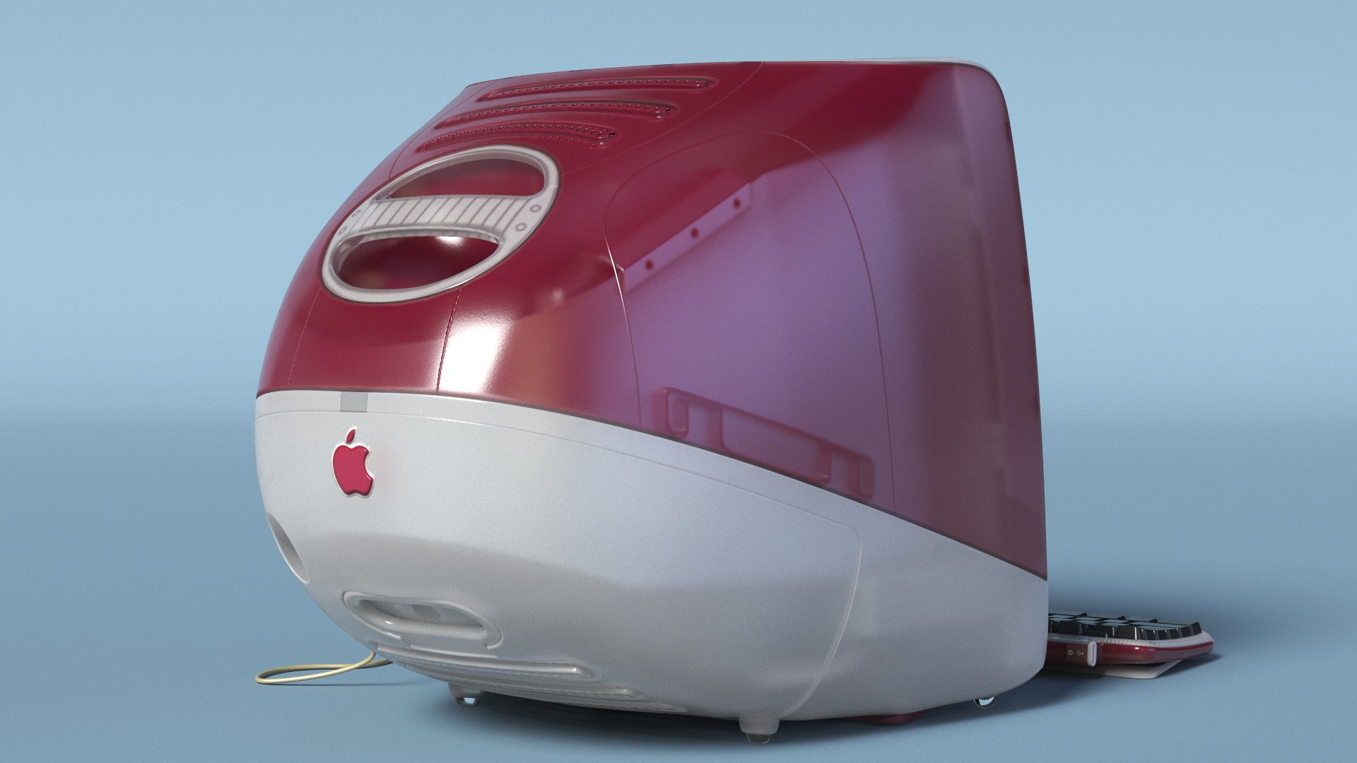 IMac 1998 G3 Bondi Red 3D Model - TurboSquid 2383514