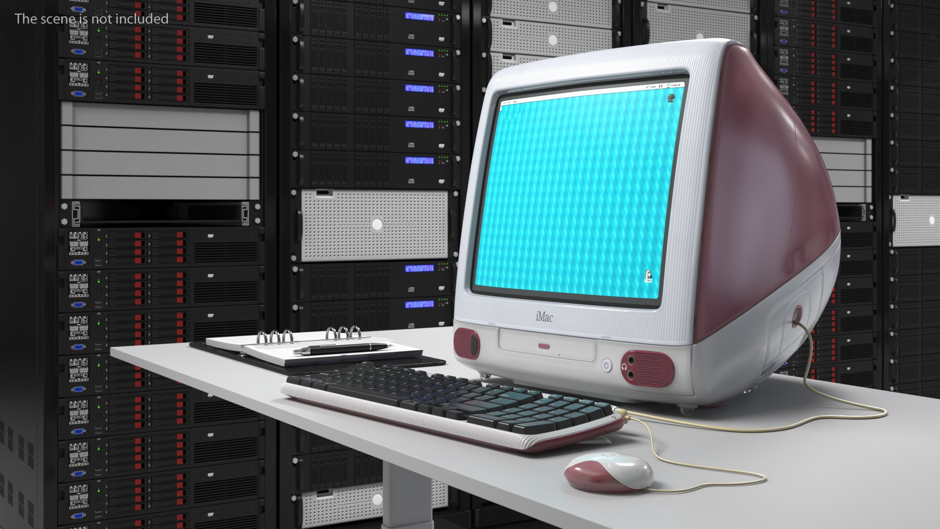 IMac 1998 G3 Bondi Red 3D Model - TurboSquid 2383514