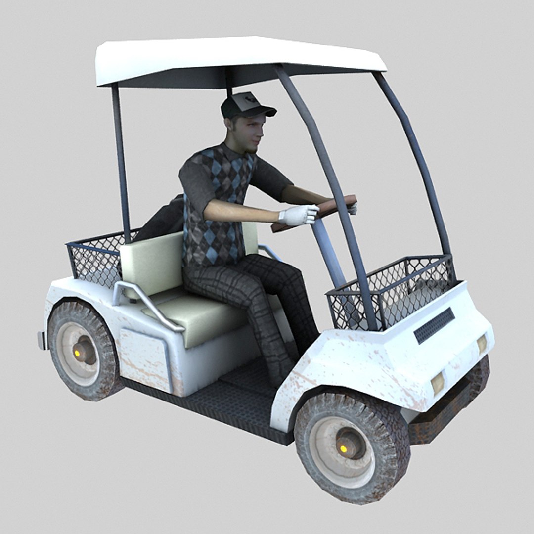 3D Golf Car Model - TurboSquid 1240375