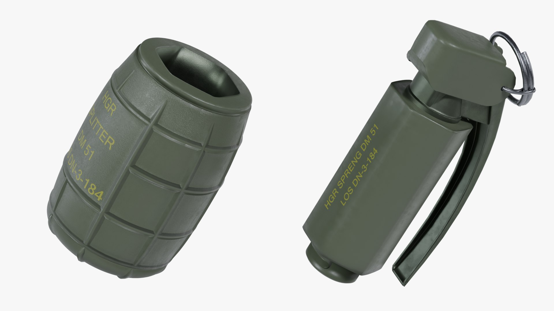 DM-51 Hand Grenade 3D Model - TurboSquid 2350925