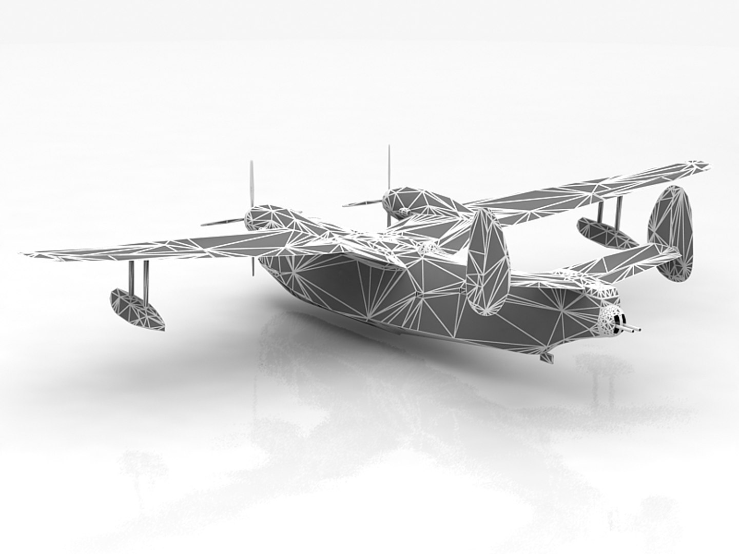 Beriev Floatplane Aircraft Hydro 3D Model - TurboSquid 1646649