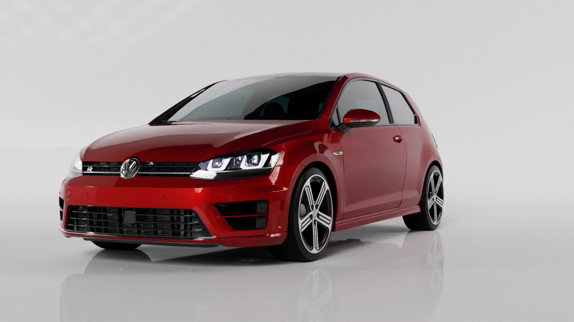 VW GOLF R MK7 2014 3D - TurboSquid 2051937