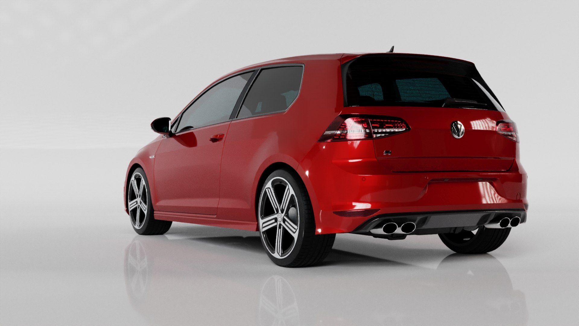VW GOLF R MK7 2014 3D - TurboSquid 2051937