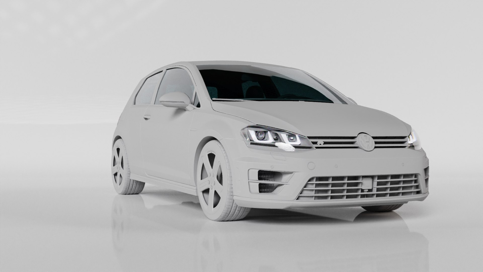 VW GOLF R MK7 2014 3D - TurboSquid 2051937