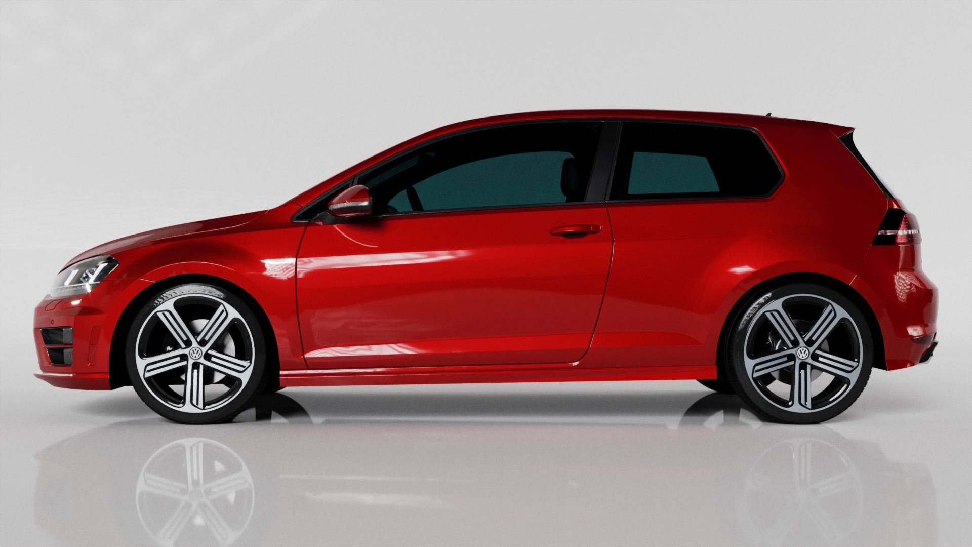 VW GOLF R MK7 2014 3D - TurboSquid 2051937