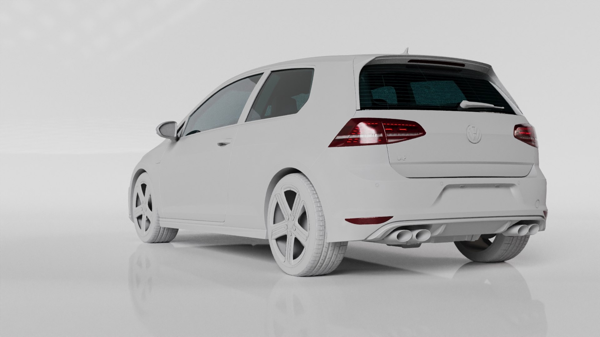 VW GOLF R MK7 2014 3D - TurboSquid 2051937