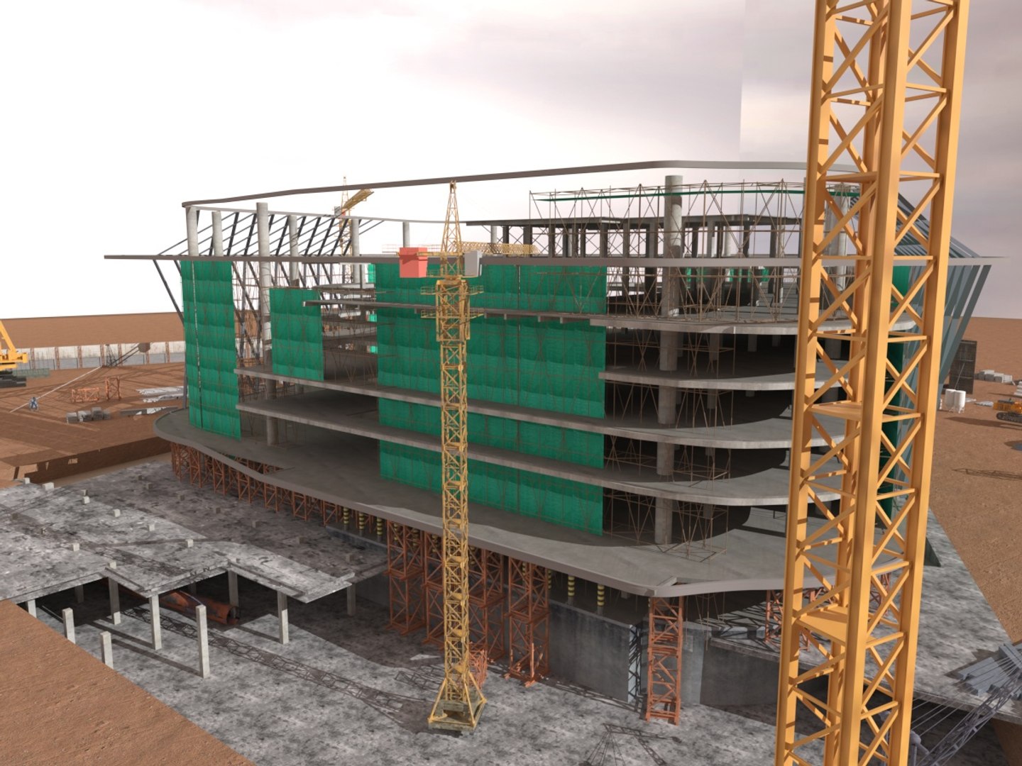 3D Construction Scene - TurboSquid 1867695