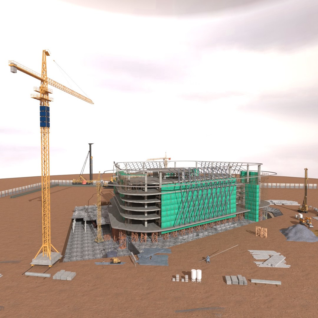 3D Construction Scene - TurboSquid 1867695