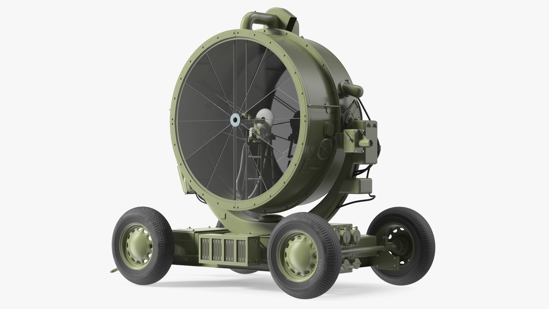 3D Military Anti Aircraft Searchlight New Rigged model - TurboSquid 1966215