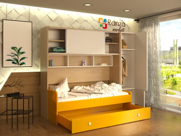 5 item bunk bed design collection. 3D - TurboSquid 1730480