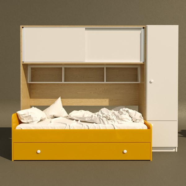 5 item bunk bed design collection. 3D - TurboSquid 1730480