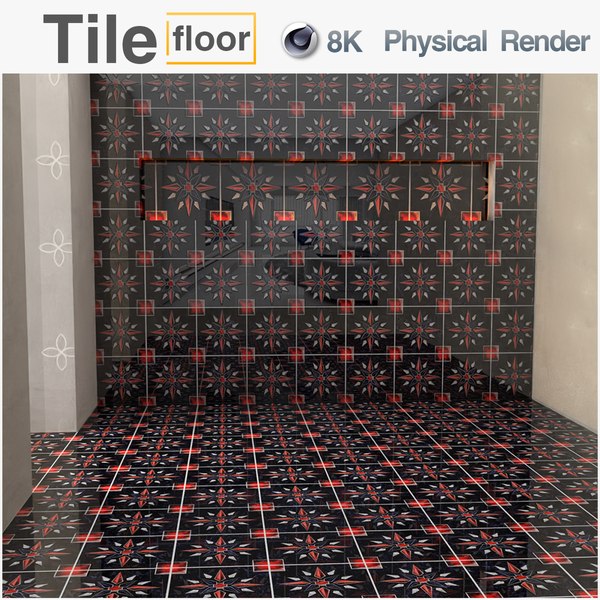 Texture PBR 8K Floor tiles C4D Physical Render 0059 3D model ...