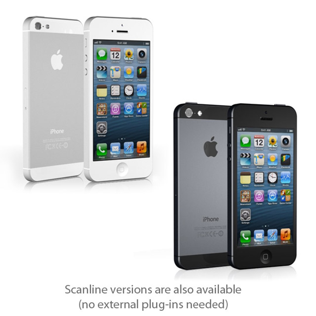 Apple Iphone 5 Black Obj