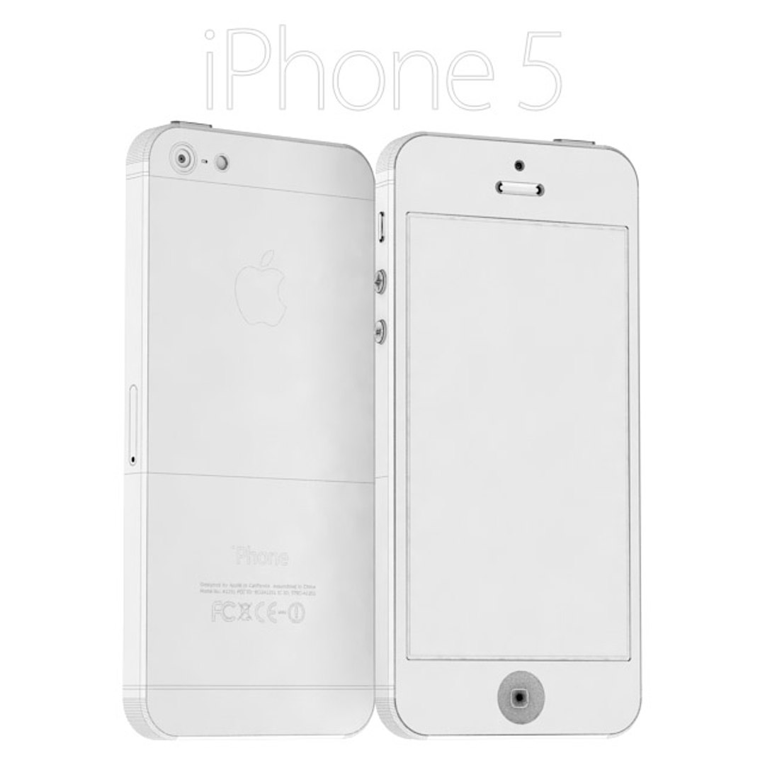 Apple Iphone 5 Black Obj