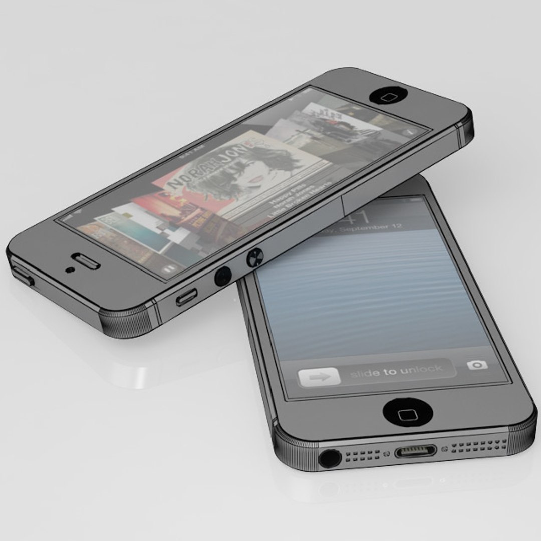 Apple Iphone 5 Black Obj