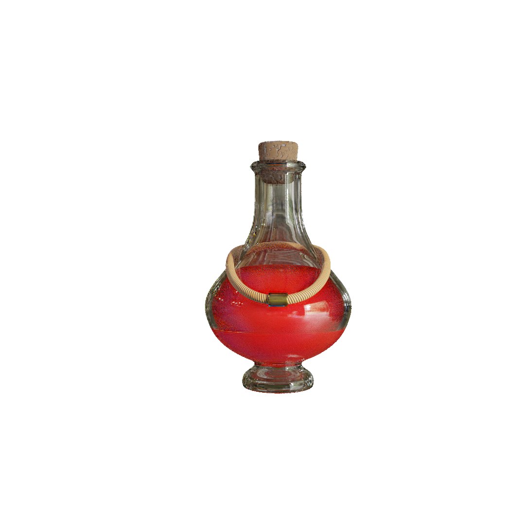 Magic Potion Red 3D Model - TurboSquid 2120259