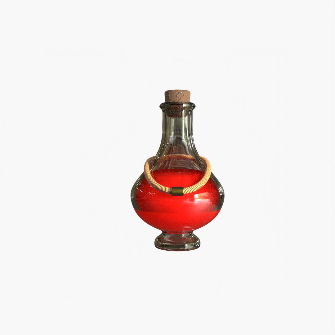 Magic Potion Red 3D Model - TurboSquid 2120259