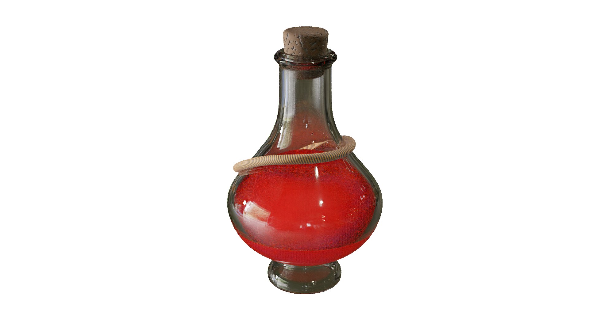 Magic Potion Red 3D Model - TurboSquid 2120259